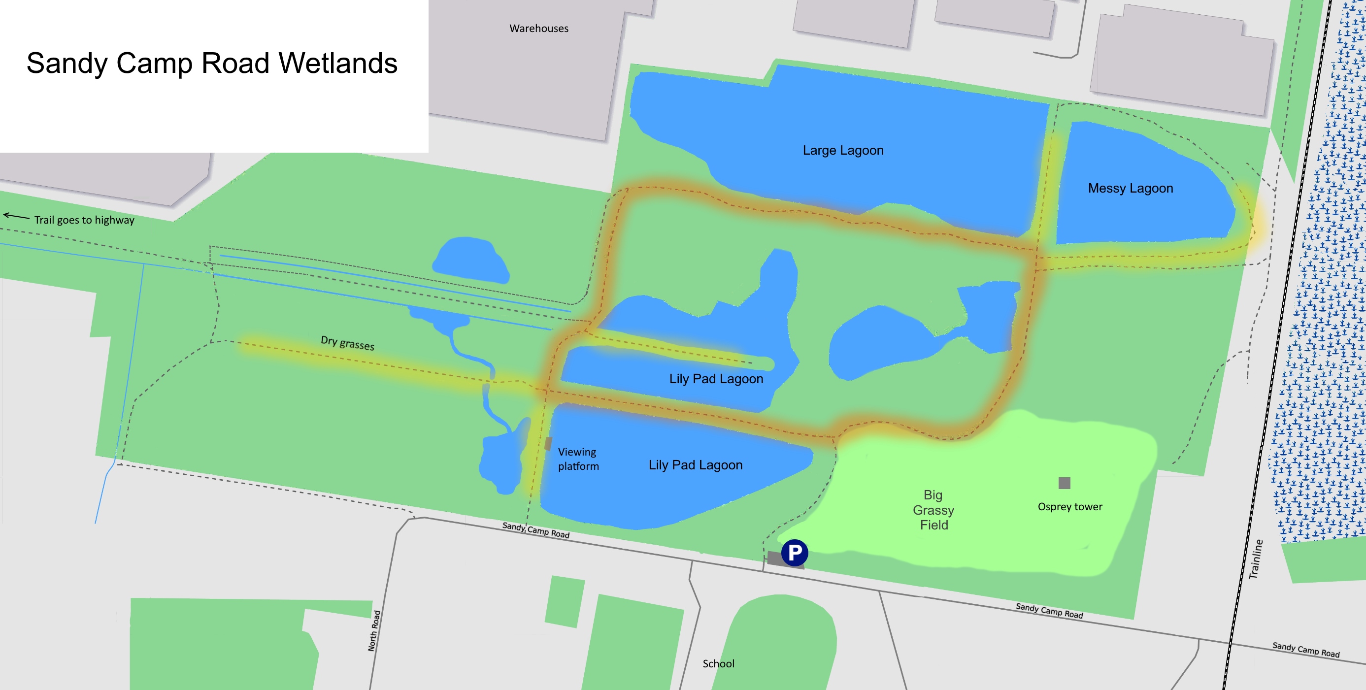 Sandy Camp Road Wetlands, 2020-2021 – Bird Spots