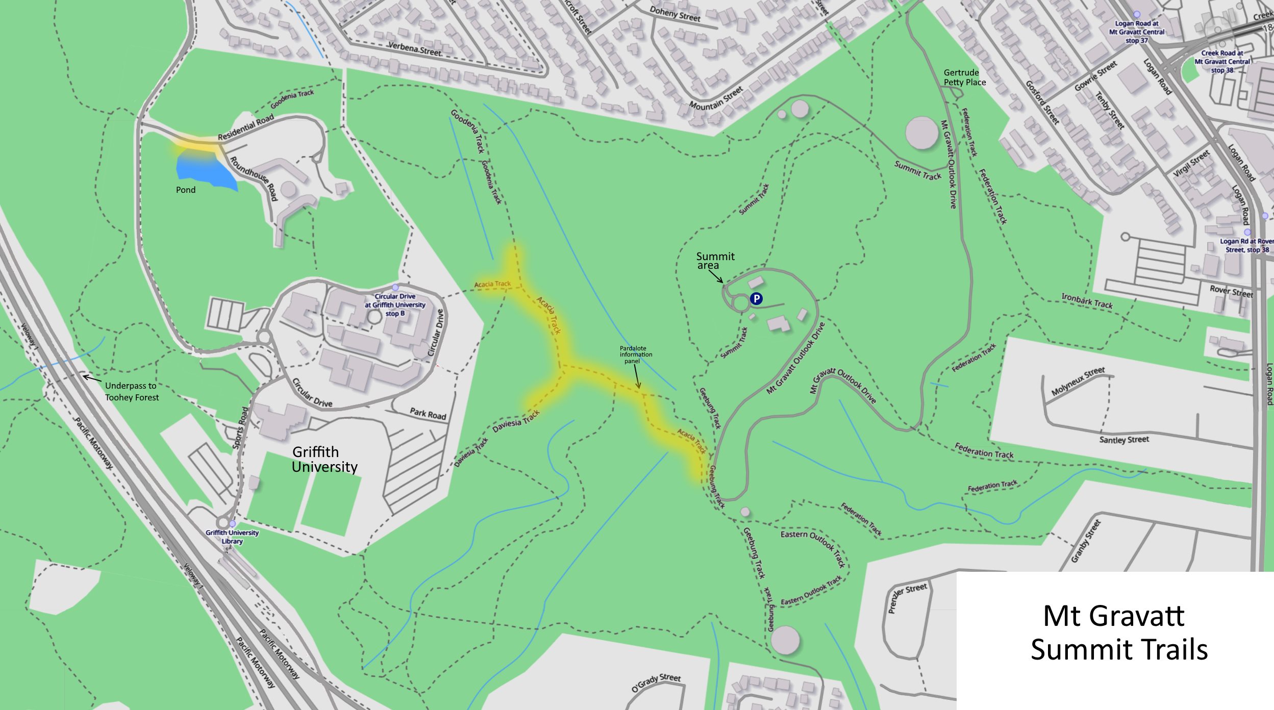 Mt Gravatt Summit Trail, Jul 2020-Aug 2021 – Bird Spots